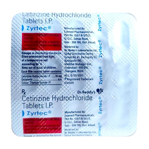Zyrtec - Strip of 15 Tablets : Amazon.in: Health & Personal Care