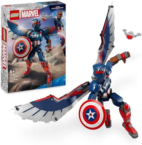 LEGO Marvel New Captain America Construction Figure, Super Hero Action ...