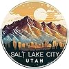 Amazon.com: Salt Lake City Utah Design B Souvenir Vinyl Decal Sticker 2 ...
