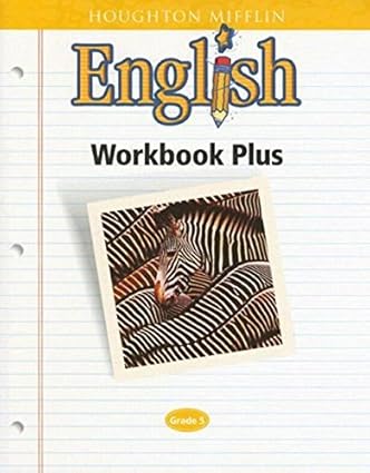 English Workbook Plus Five: HOUGHTON MIFFLIN: 9780618090648: Amazon.com: Books