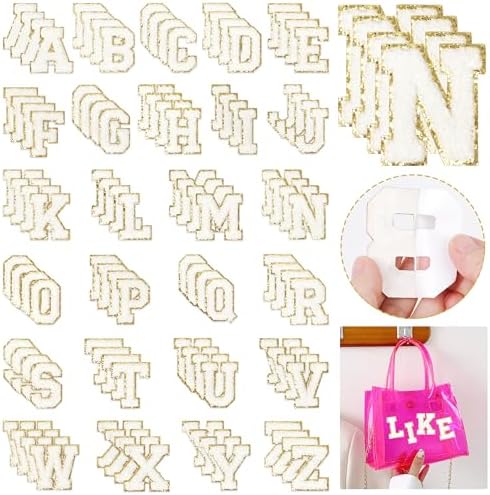 Amazon.com: Self-Adhesive Chenille Letters Patches: NICEVINYL 104PCS ...