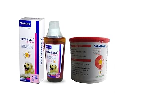 SAVSUBH Vitabest Derm Oral Supplement for Dogs and Cats - 250Ml with ...