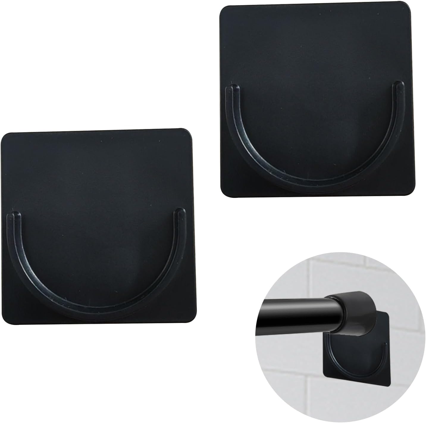 Amazon.com: Resdenio Shower Rod Holder, Tension Curtain Rod Bracket No ...