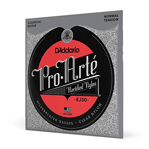 D'Addario EJ30 Classics Rectified Classical Guitar Strings, Normal ...