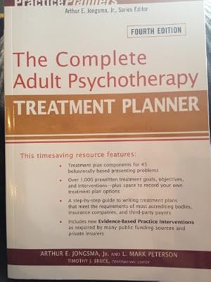 The Child Psychotherapy Treatment Planner (Practice Planners): Jongsma, Arthur E., Peterson, L ...