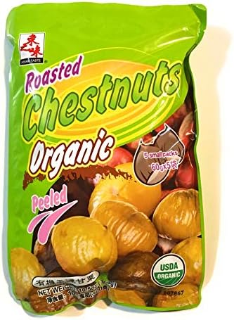 Amazon.com : Asian Taste Roasted Organic Chestnuts (60gx5) : Grocery ...