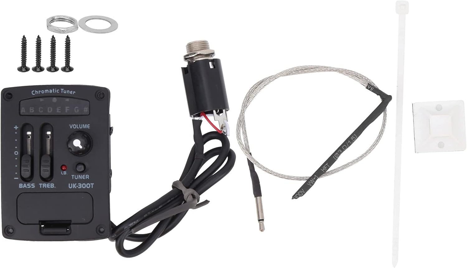 2-Band EQ Equalizer, Ukulele Guitar Amplifier Chromatic Tuner Piezo ...