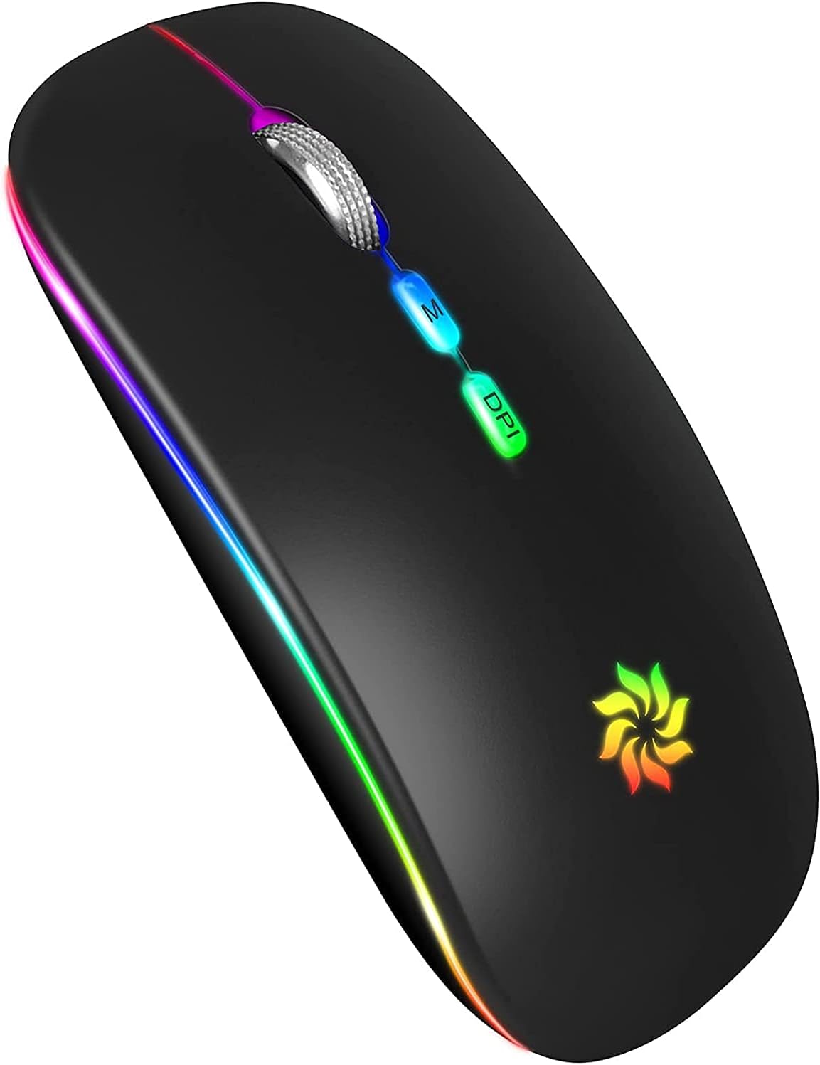 Amazon.com: KBCASE LED Wireless Mouse Slim Silent Mouse 2.4G ...