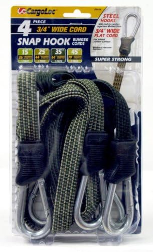 CargoLoc 89956 Snap-Hook Flat Bungee Cords Assortment, 4-Piece : Amazon ...