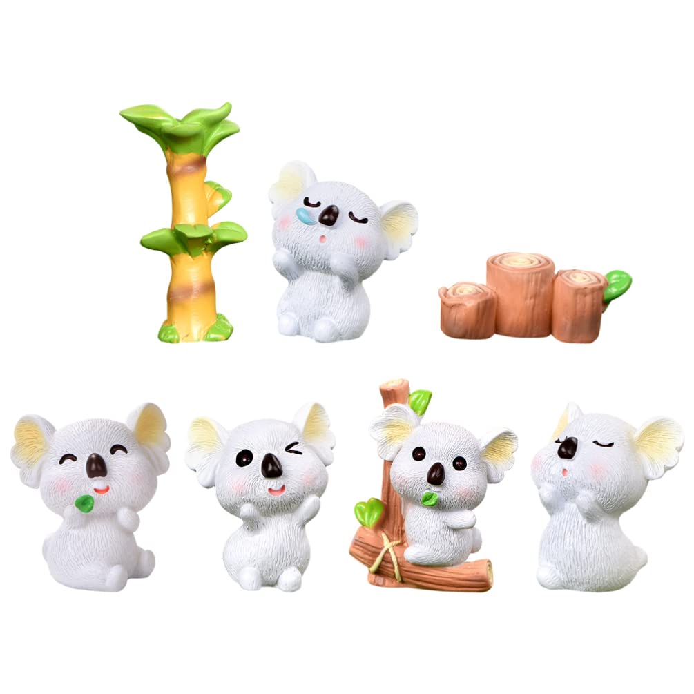 Amazon.com: SEWACC Outdoor Planters Mini Koala Figurine Playset: 7pcs ...