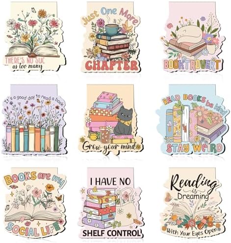 Amazon.com: 100pcs Bookmarks for Book Lovers 2.4x7.2 Inch-Reading Log ...