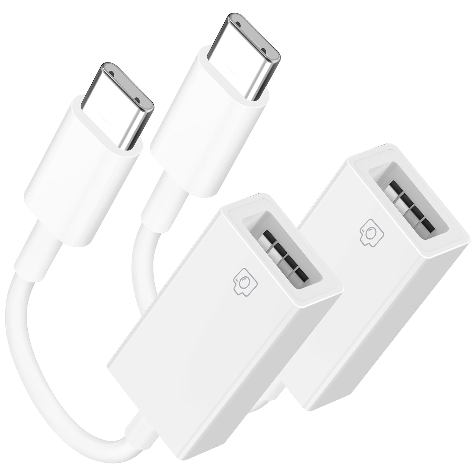Amazon.com: USB C to USB Camera Adapter for iPhone/iPad, 2PACK Female ...