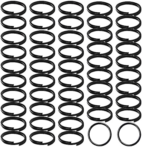50pcs 10mm Mini Split Jump Ring with Double Loops Round Edge Key Chain ...