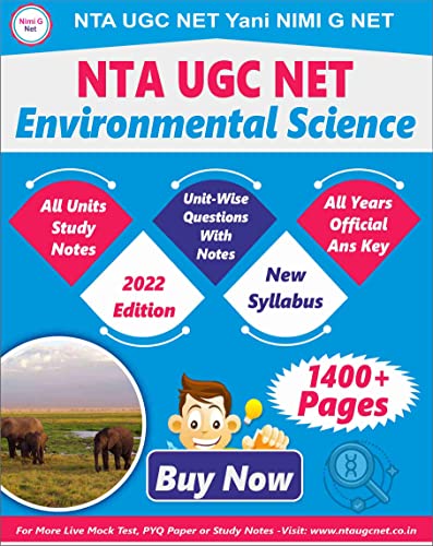 NTA UGC NET/JRF Environmental Science Book-Paper II, NEW Edition 2022, Include Unit Wise Mcq ...