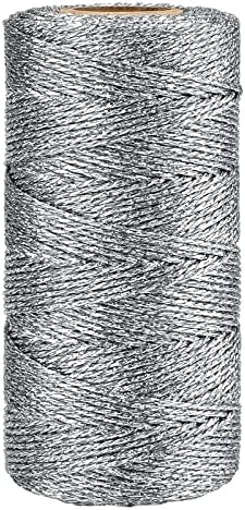 jijAcraft 100M Gold Twine String, Gold Thread Twist Ties with Coil ...