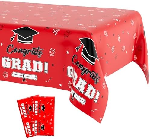 Amazon.com: Graduation Party Decorations Class of 2025 Red Graduation ...