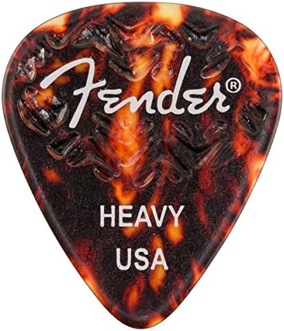 Amazon.com: Fender Classic Celluloid Guitar Picks 351 Shape, Tortoise ...