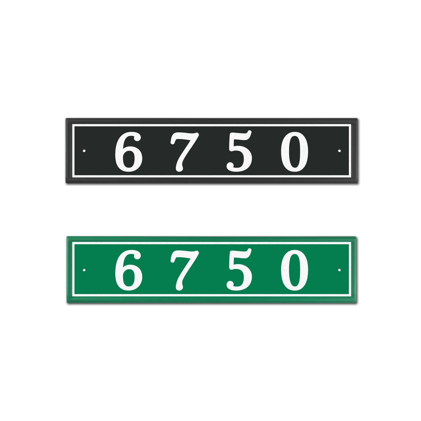 Amazon.com: Personalized Reflective Address Plaque, Custom Aluminum ...