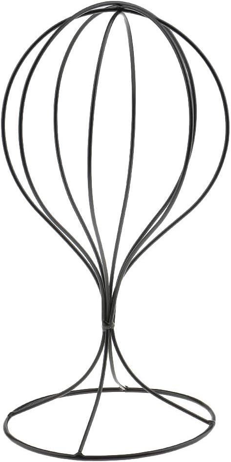 Amazon.com: Portable Wig Stand Colors Metal Wig Hair Head Hat Cap ...