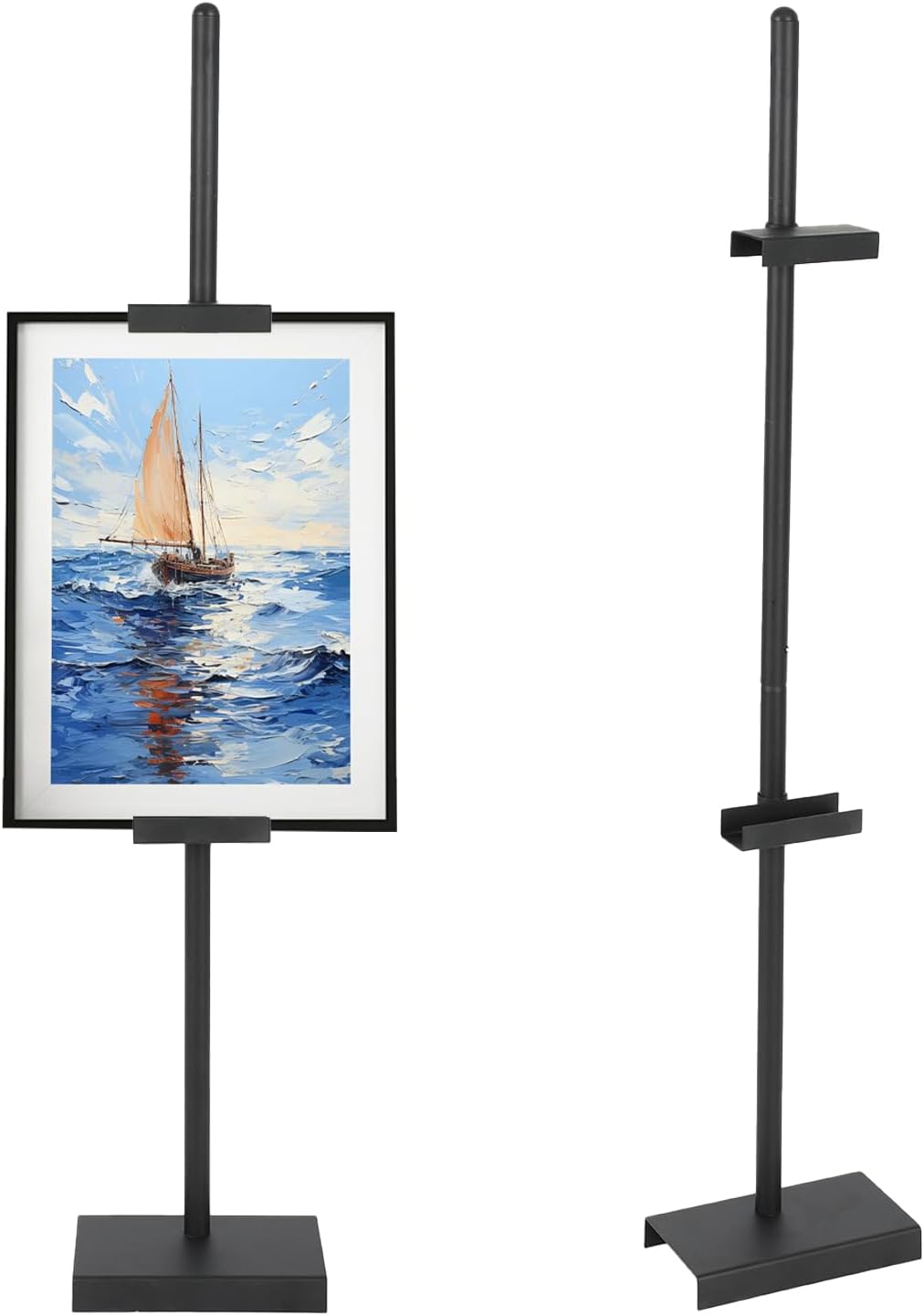 Amazon.com: Black Tabletop Picture Frame Stand Steel Adjustable ...