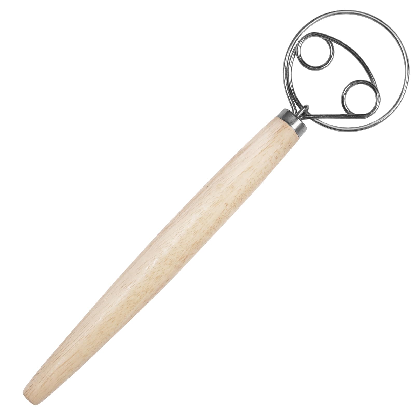 Amazon.com: Generic 13"" Danish Dough Whisk, Double Loop Bread Whisk ...