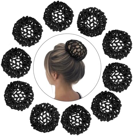 Amazon.com: 8 Pcs Ballet Hair Nets for Buns Hairnets for Dance Buns ...
