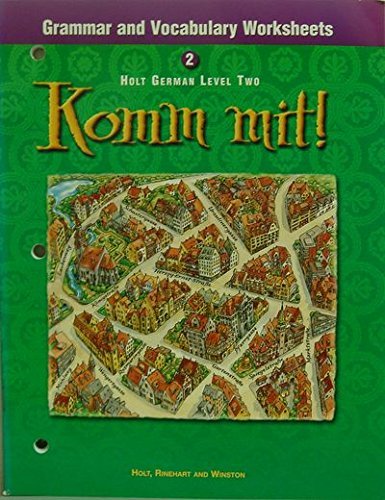 Komm Mit! Level 2 Grammar and Vocabulary Worksheets: 9789990821000 ...