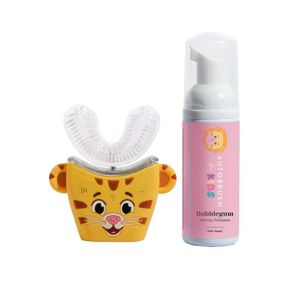 Amazon.com: autobrush Sonic Pro Kids U Shaped Electric Toothbrush with ...