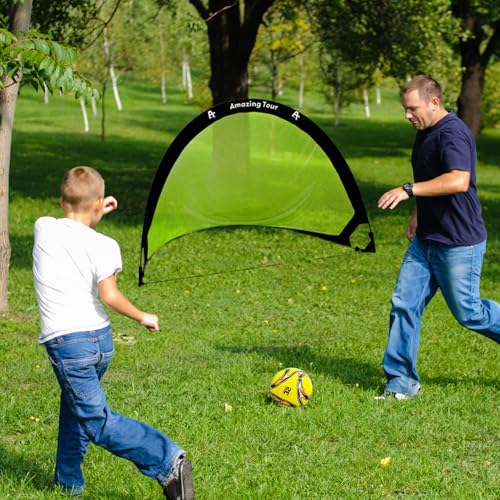 Amazing Tour Pop Up Football Goals 4ft Soccer Goal Posts for Kids ...