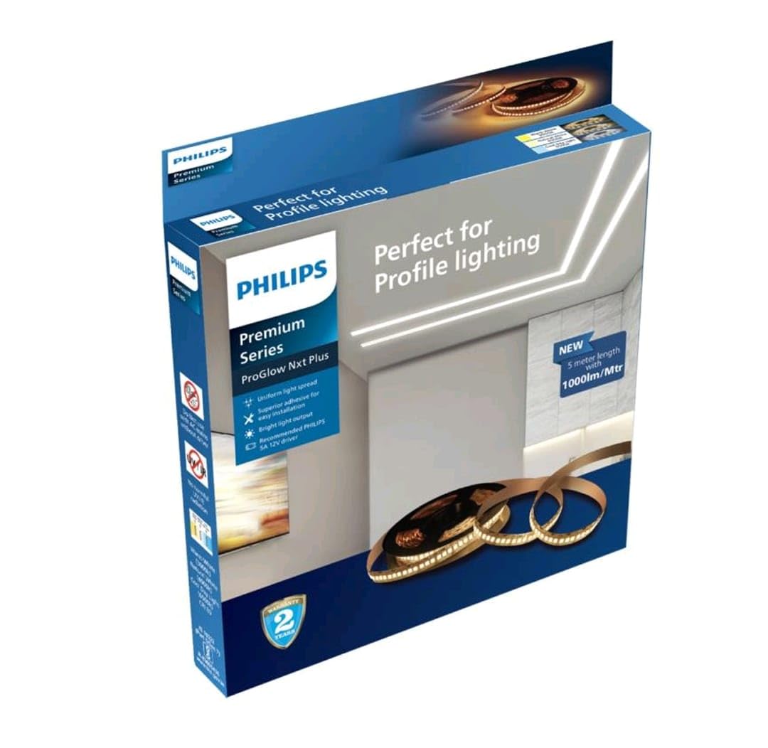 Buy PHILIPS 240 LED's/m 11 watts/m Profile Light for Ceiling | 5-Meter ...