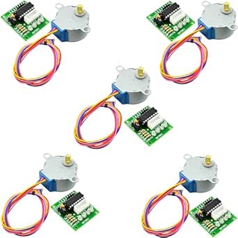 DIYables 28BYJ-48 ULN2003 Stepper Motor and Driver for Arduino, ESP32, ESP8266, Raspberry Pi, 5 ...
