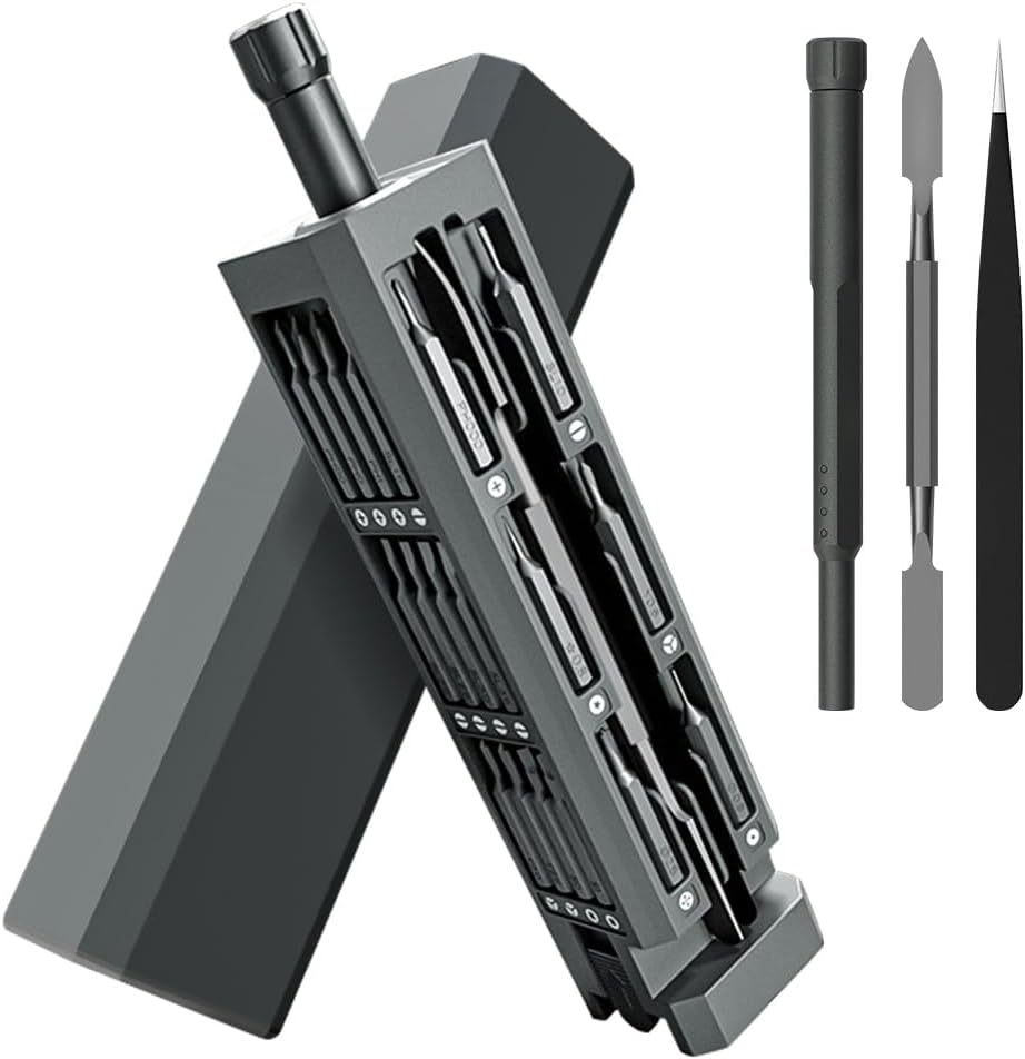 Amazon | Glvaner 45in1 精密ドライバーセット 40ビットS2スチール製 高硬度 防錆 マグネット吸着収納 磁石付き 収納ケース付き DIYドライバー パソコン おもちゃ ...