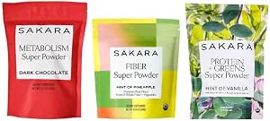 Amazon.com: SAKARA Super Powder Bundle - Protein + Greens Organic ...