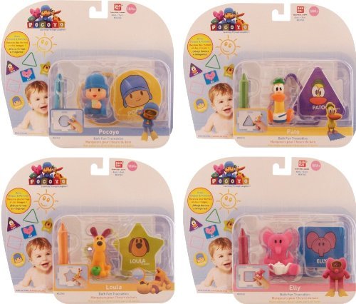 Buy Pocoyo & Friends Bath Fun Traceables Figure Toy Set of 4 Includes ...