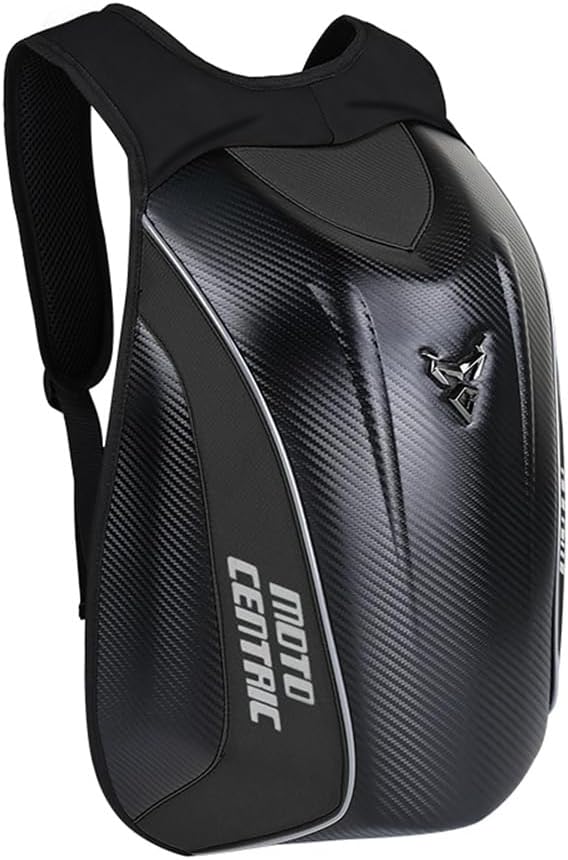 Amazon.com: JFG RACING Motorcycle Backpack - Hard Shell Carbon Fiber ...