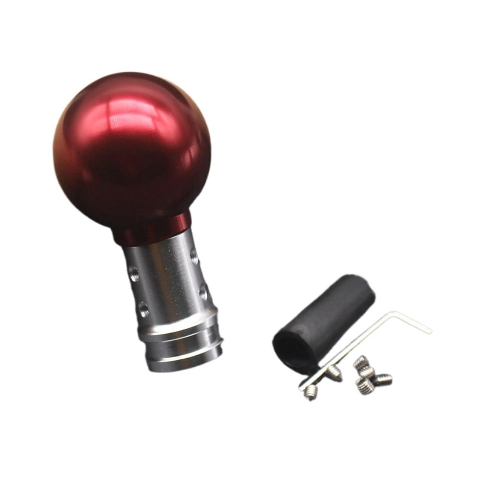 Gear Handle Aluminum Gear Shift Knob Cover for Mini Copper R55 R56 R50 Gear Ball Head (Color : R)