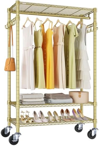 Amazon.com: VIPEK R3 Heavy Duty Clothes Rack with Lockable Wheels ...
