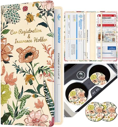 Amazon.com: esseroo Car Registration and Insurance Holder, Insurance ...