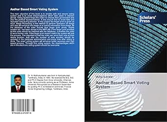 Aadhar Based Smart Voting System : Amazon.in: Books