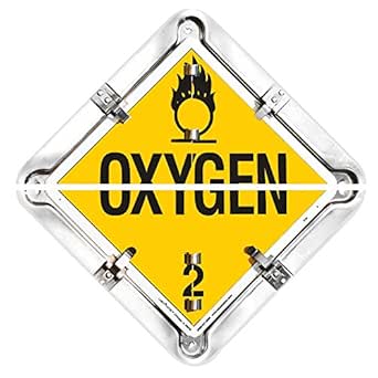 Labelmaster 81-CGOXY/S Hazmat Flip Placard, Flammable Gas, Non ...