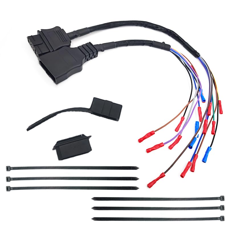 Amazon.com: JUNRUO 9-Pin Truck and Plow Side Repair Harness Kit ...