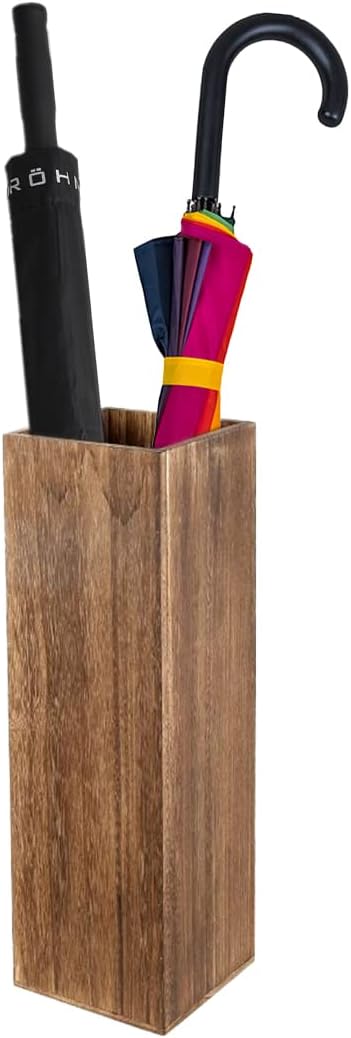 Amazon.com: Bamboo Umbrella Holder for Entryway and Umbrella Stand ...