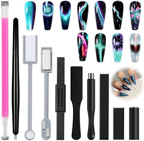 Amazon.com : 15Pcs Nail Magnet Set, Magnet Nail Magnets for Nails Art ...