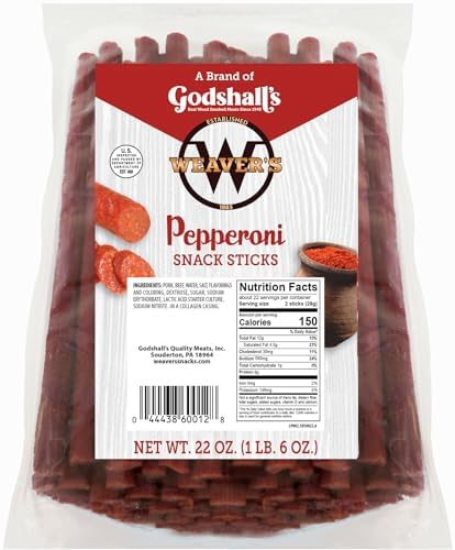 Amazon.com: Weaver’s Pepperoni Snack Sticks (44 pepperoni flavored 7 ...