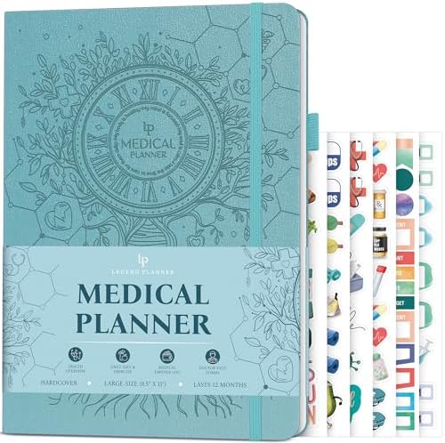 Legend Medical Planner – 12-Month Health Tracker Journal to Track Meals ...