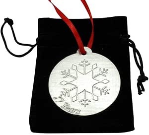 Amazon.com: 17th Wedding Anniversary Metal Keepsake Chrstimas Tree ...