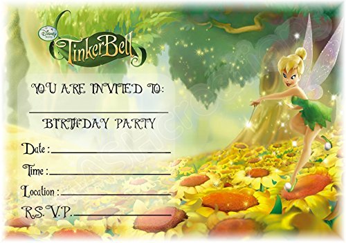 Tinkerbell Invitation Cards Tinkerbell Invitation Background PSD, High