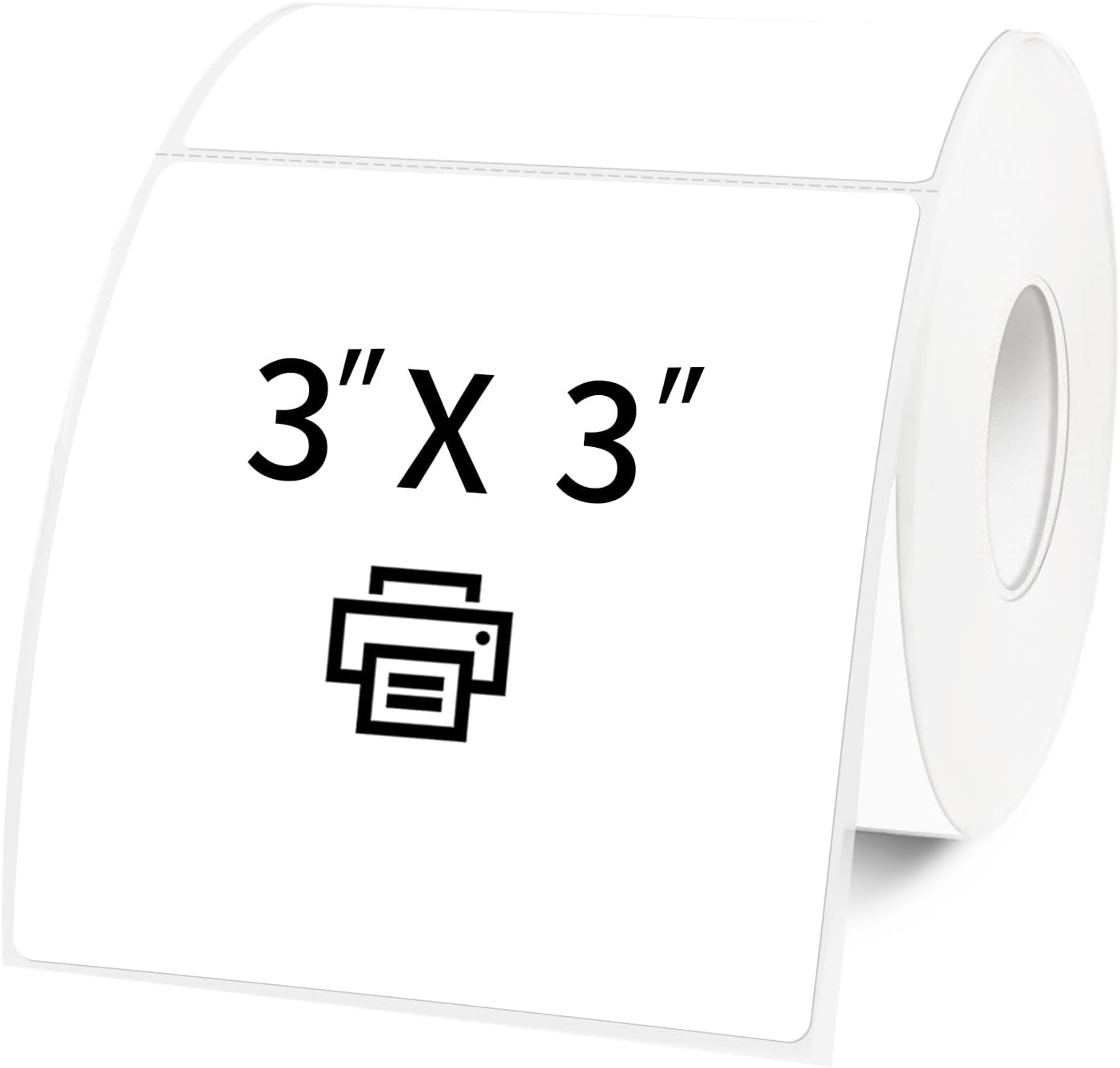 Amazon.com: Yeachlaing 3"x 3" White Square Thermal Label Stickers,Self ...