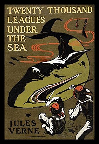 Antique Jules Verne Book Covers Twenty Thousand Leagues Under The Seas