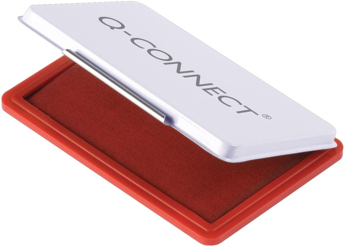 Q-Connect Medium Stamp Pad Red : Amazon.co.uk: Stationery & Office Supplies